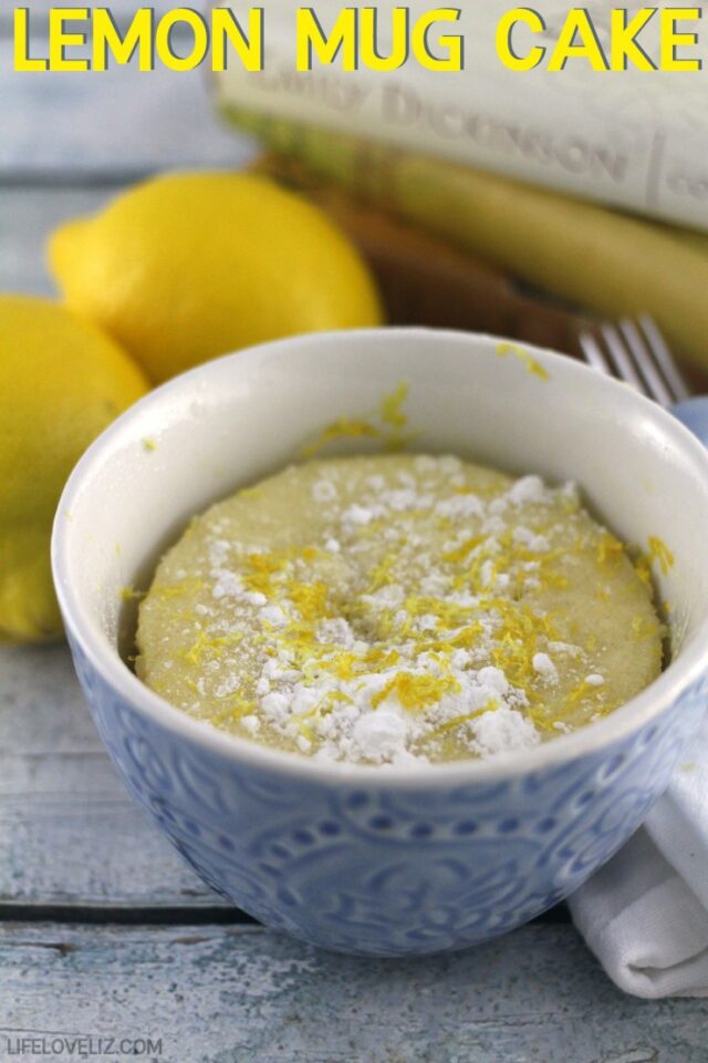 Lemon Mug Cake Recipe - Life Love Liz