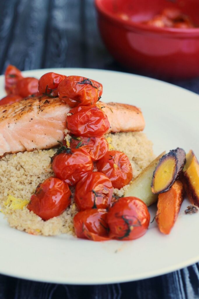 Salmon with Dilled Tomatoes - Life Love Liz