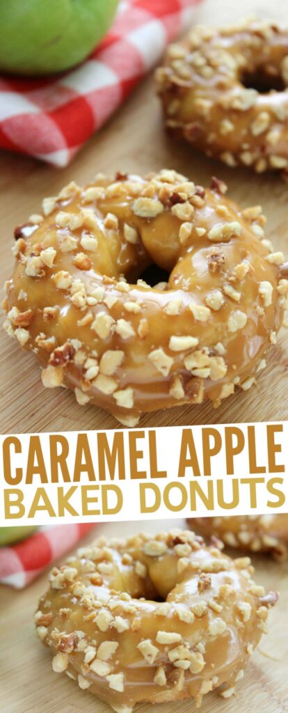 Caramel Apple Baked Donuts - Life Love Liz