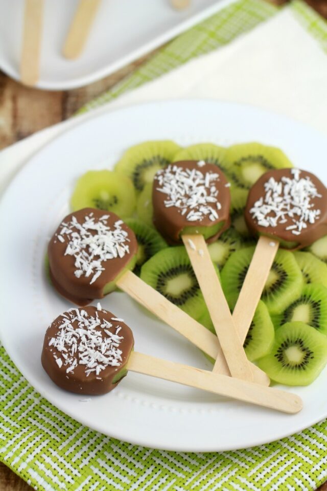 Chocolate Covered Kiwi Pops - Life Love Liz