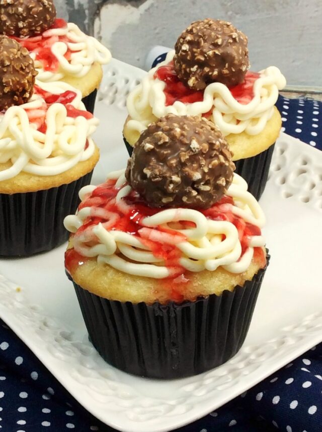 Spaghetti & Meatballs Cupcakes - Life Love Liz