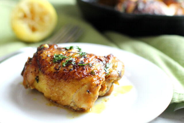 Turmeric Lemon Skillet Chicken Recipe - Life Love Liz
