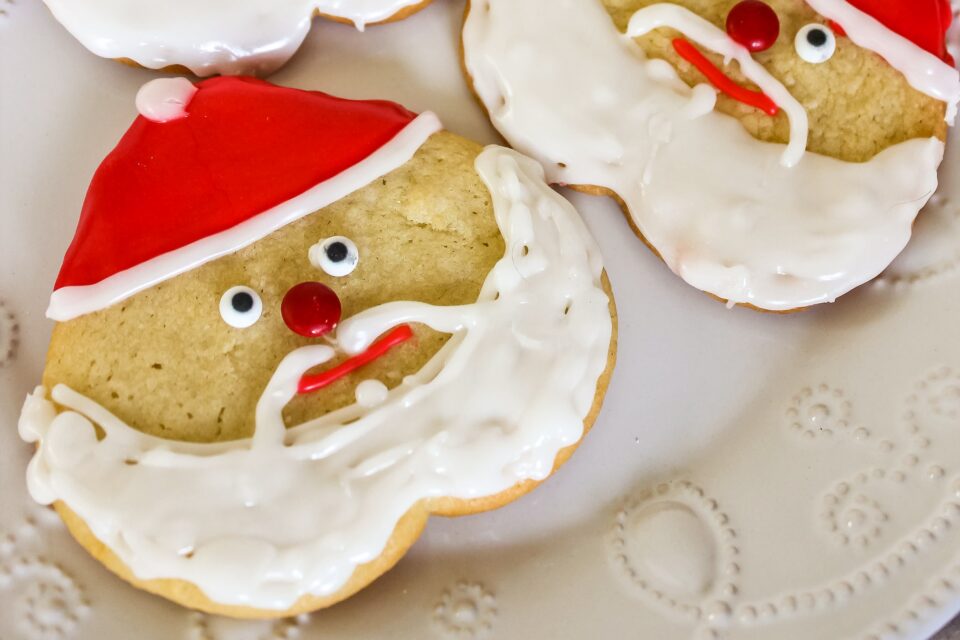 Santa Sugar Cookies Recipe - Life Love Liz