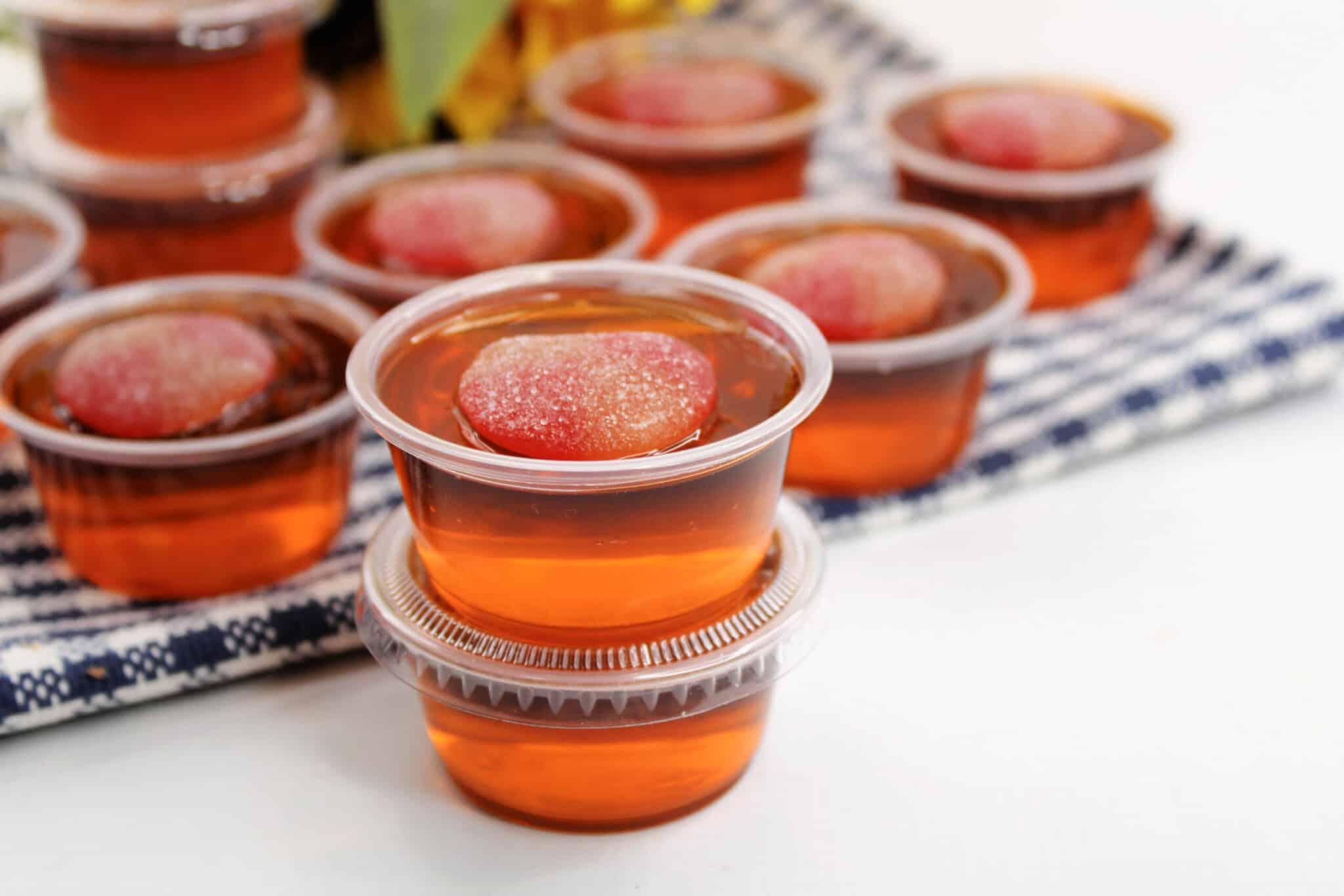 Crown Peach Jello Shots Recipe - Life Love Liz