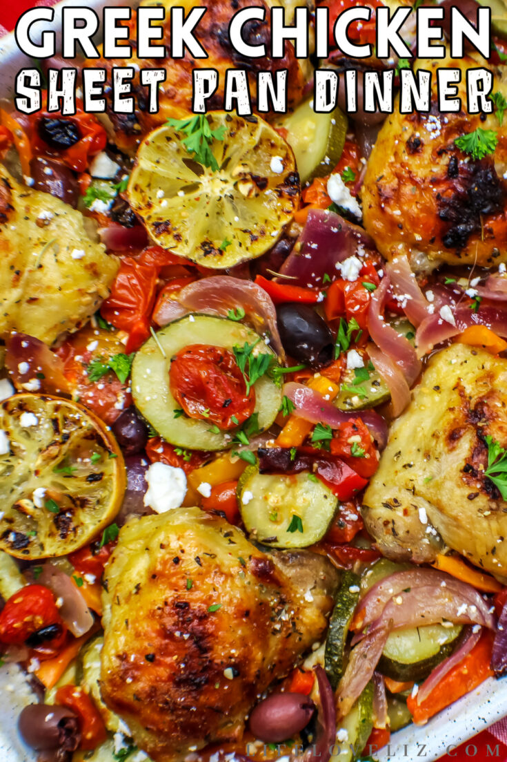 Greek Chicken Sheet Pan Dinner - Life Love Liz