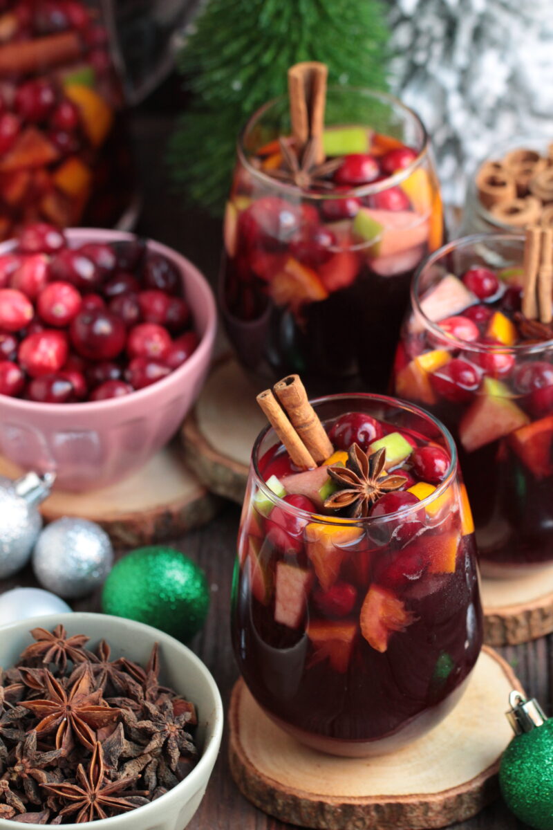 Holiday Spiced Red Wine Sangria Recipe - Life Love Liz
