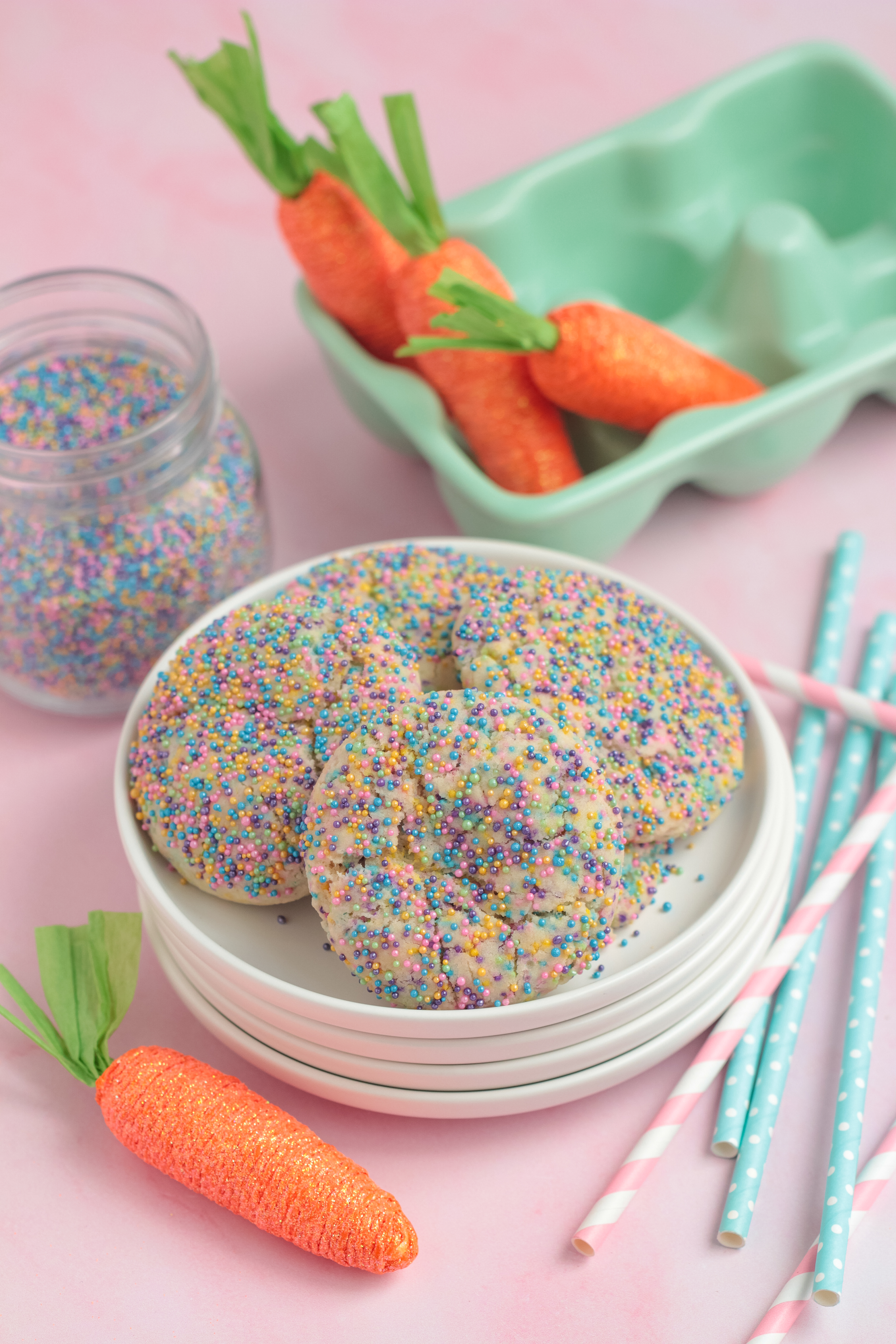 Easter Sugar Sprinkle Cookies Recipe - Life Love Liz