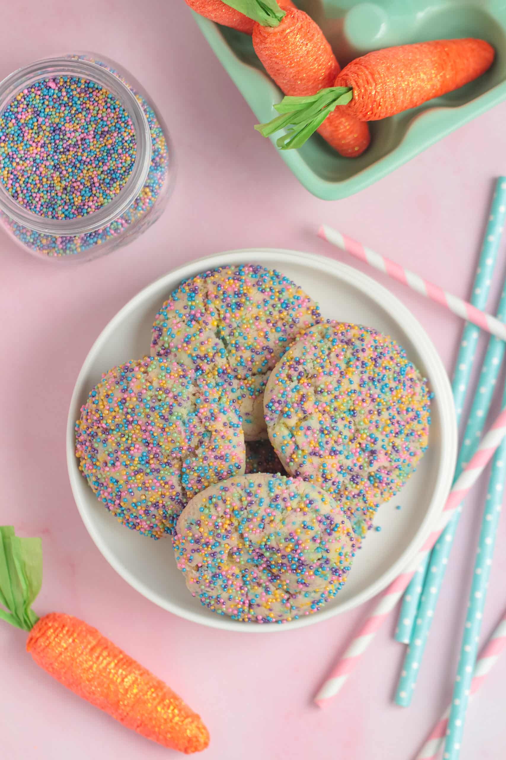 Easter Sugar Sprinkle Cookies Recipe - Life Love Liz