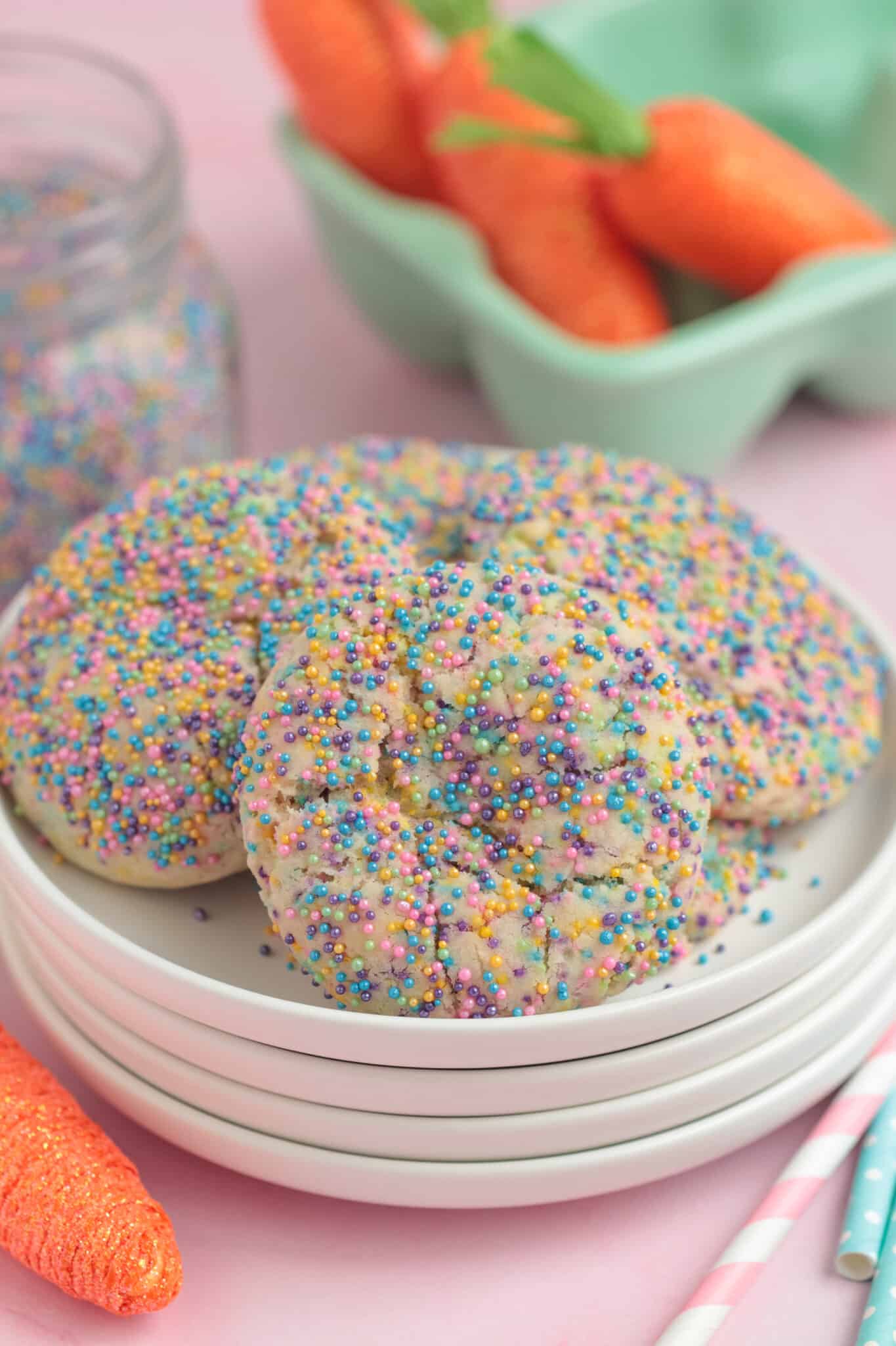 Easter Sugar Sprinkle Cookies Recipe - Life Love Liz