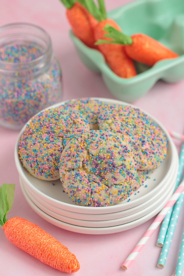 Easter Sugar Sprinkle Cookies Recipe - Life Love Liz