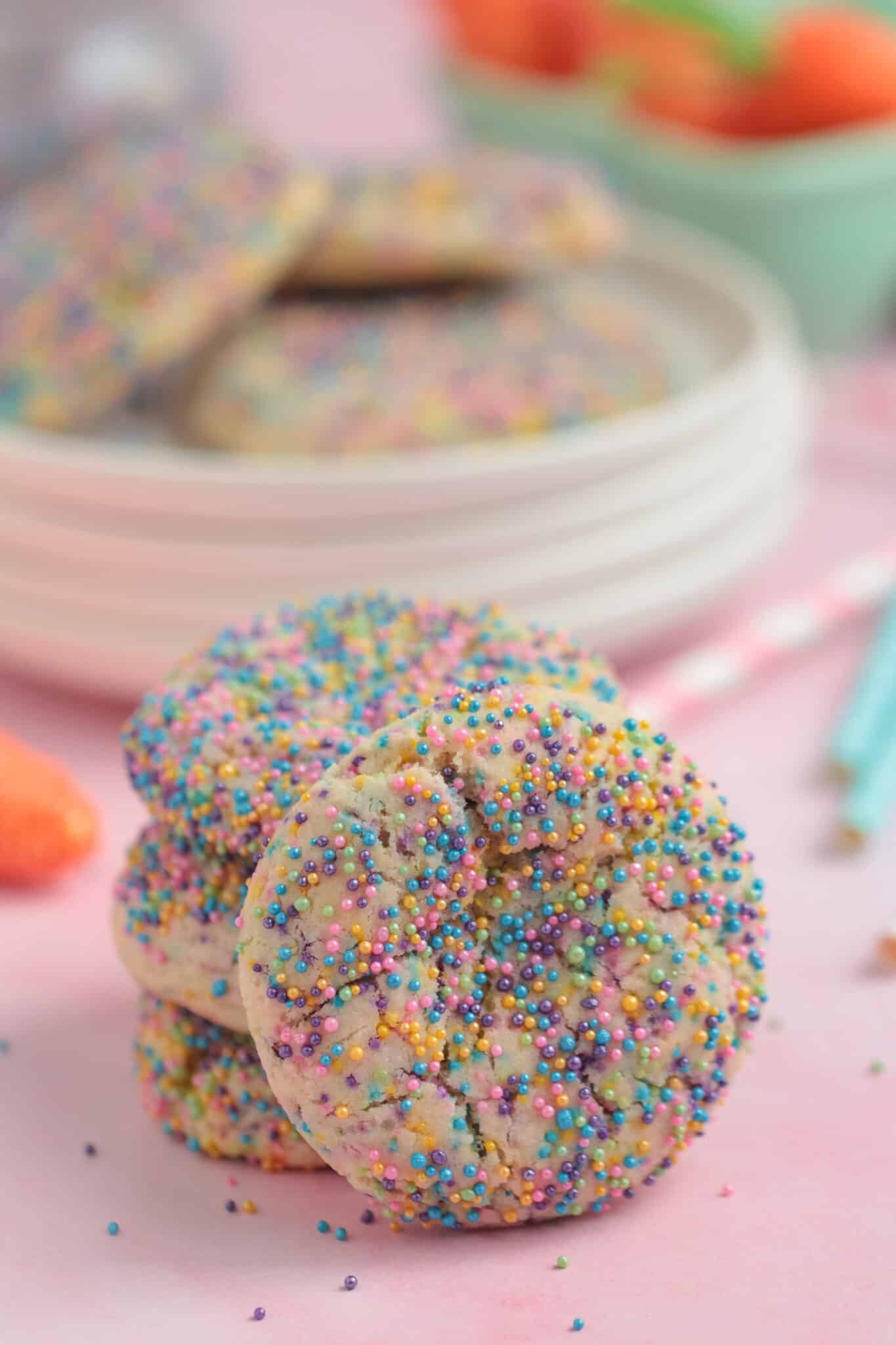 Easter Sugar Sprinkle Cookies Recipe - Life Love Liz