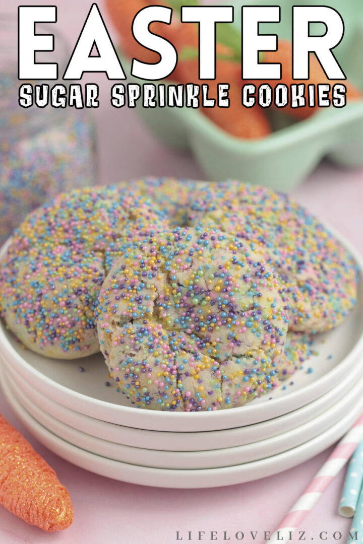 Easter Sugar Sprinkle Cookies Recipe - Life Love Liz
