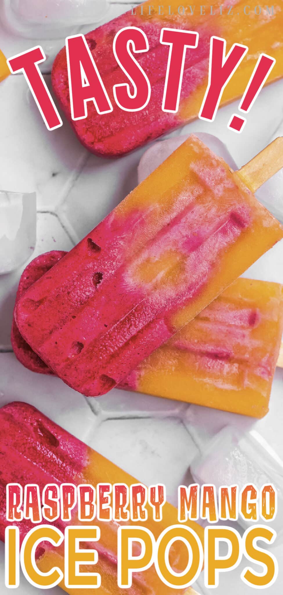 Raspberry Mango Ice Pops - Life Love Liz