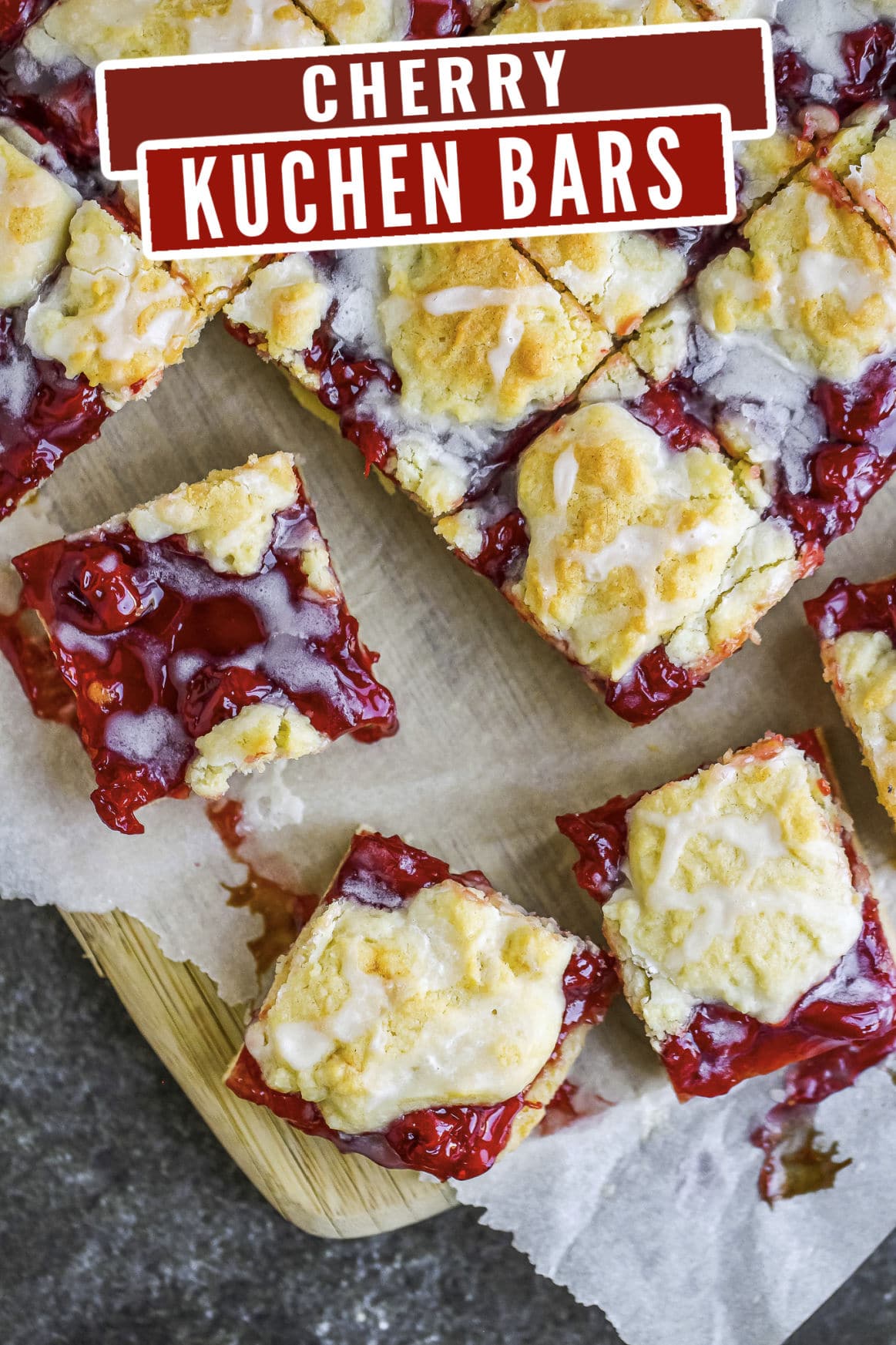 Cherry Kuchen Bars - Life Love Liz